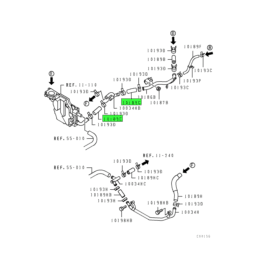 Mitsubishi FUSO® Truck Parts | Cooling | Water Pipe And Thermostat ...