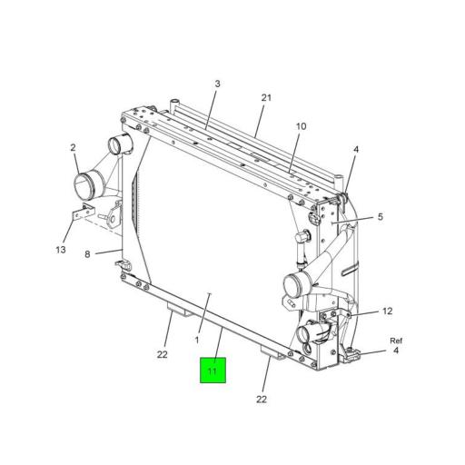 2507465C91 Navistar International | Kit Radiator Support | Source One ...
