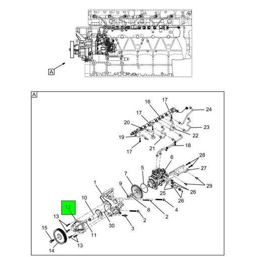 3012714C92 Navistar International | Fuel Injection Pump Housing ...