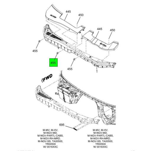 3824598C1 Navistar International | Prong Knob Retainer M6 x 25 Stud ...