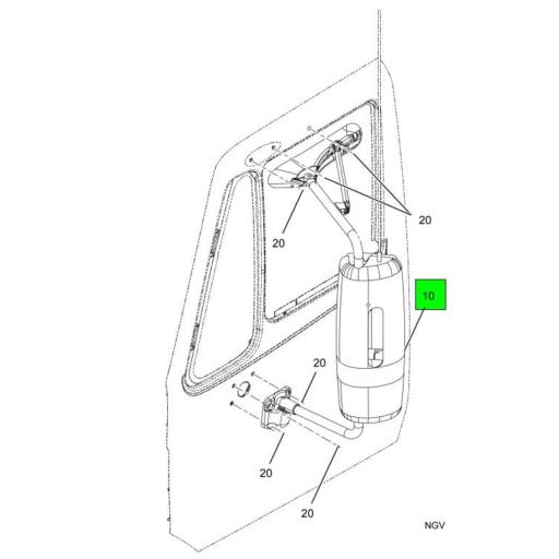 3561612C98 Navistar International | Right Rear-View Mirror Premium ...