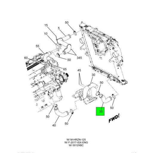 4060108C1 Navistar International | Radiator Outlet Hose | Source One ...