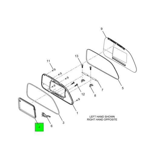 6105685C92 Navistar International | Vent Window Bug Screen Assembly ...