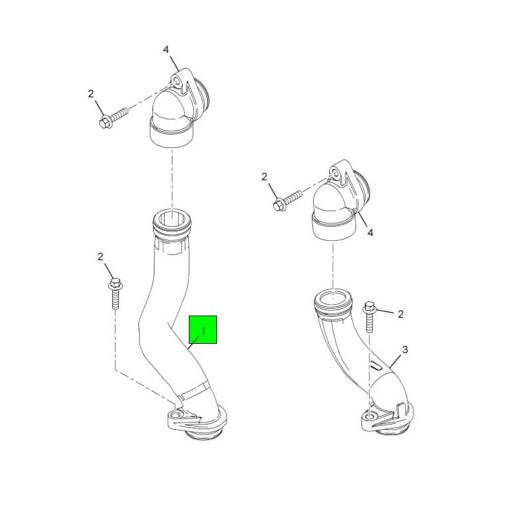 1885843C91 Navistar International | EGR Coolant Return Tube Assembly | Source One Parts Center
