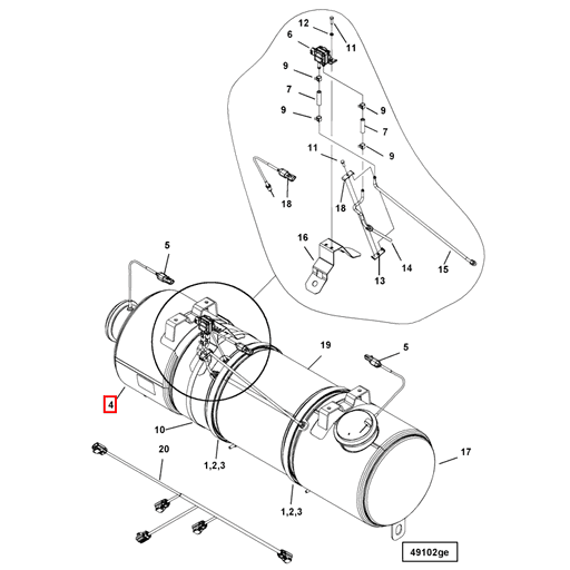2888250RXCUM Kenworth | Inlet Catalyst Module | Source One Parts Center