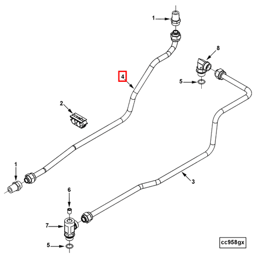 3974940 Cummins | Water Transfer Tube | Source One Parts Center