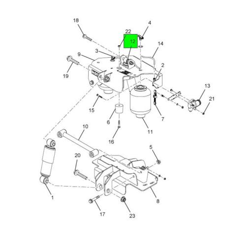 2509224C91 Navistar International | Cab Air Suspension Shock Absorber ...