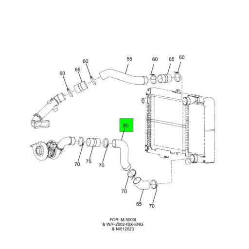 3566819C1 Navistar International | Charge Air Cooler Pipe Hot Side ...