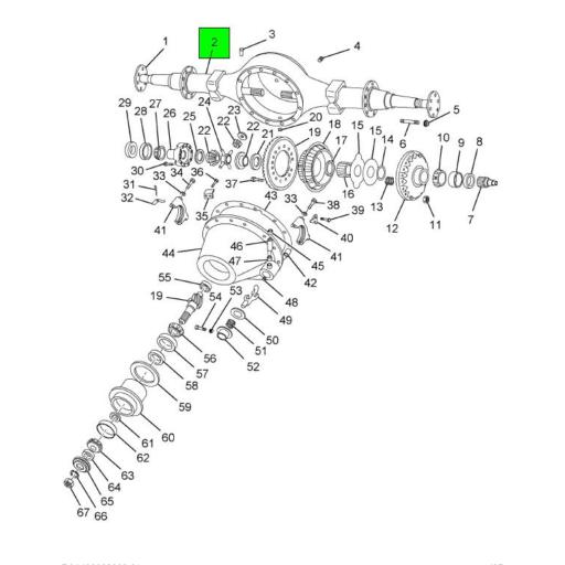 ETN0213845 Navistar International | Rear Axle Housing with Vent 14095 ...