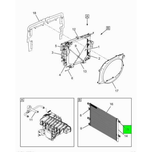 2516427C91 Navistar International | Radiator Mounting Kit Core and Tank ...