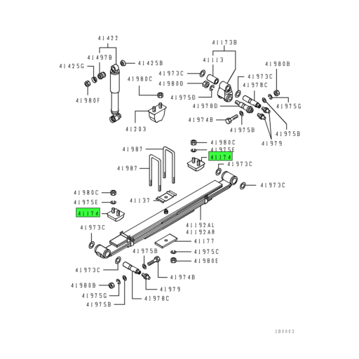 MT104718 Mitsubishi FUSO | Rear Suspension Spring Slide Seat | Source ...