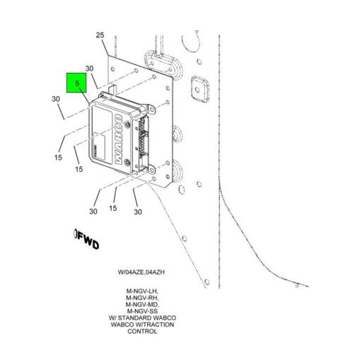 3736584C1 Navistar International | WABCO ABS Control Module 6-Channel ...