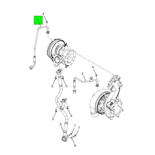 3008174C91 Navistar International | High-Pressure Turbocharger Oil ...