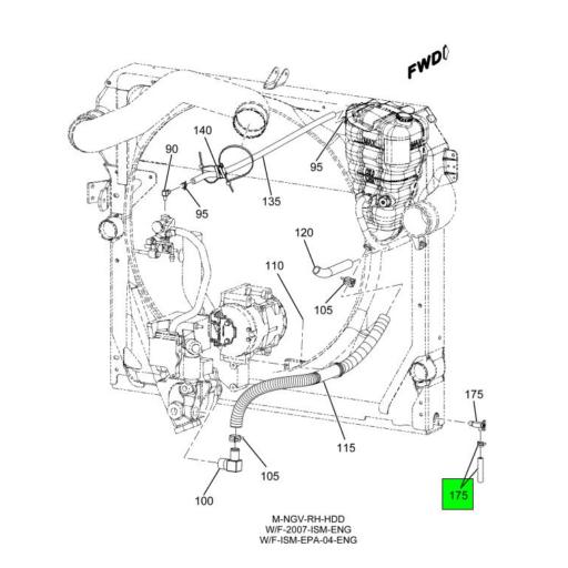 3666812C1 Navistar International | Radiator Drain Adapter Assembly ...