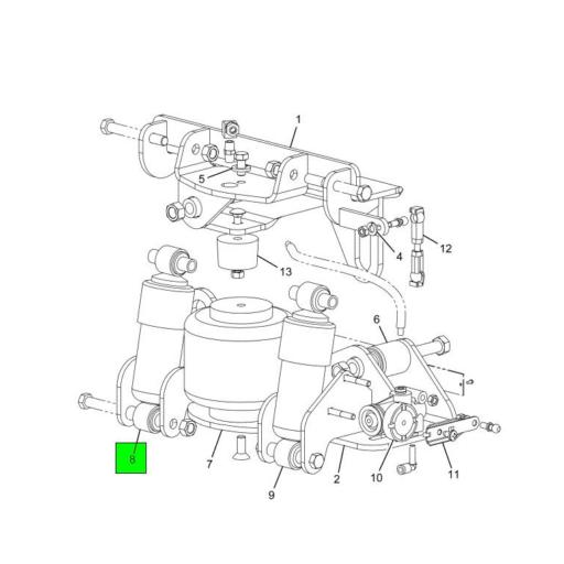 2500013C1 Navistar International | Air Suspension Cab Shock Absorber ...