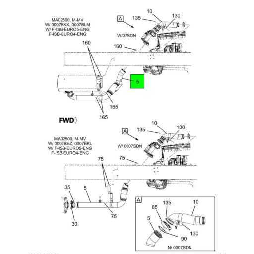 4054903C5 Navistar International | Intermediate Pipe Pre-Aftertreatment ...