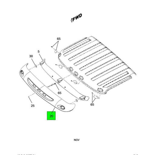 3830538C1 Navistar International | SUNSHADE ASSEMBLY WITH 5 AMBER LED ...