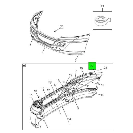3900556C1 Navistar International | Plate Front Bumper Reinforcement ...