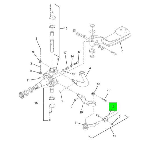 2512494C1 Navistar International | Tie Rod Tube Ends Not Included ...
