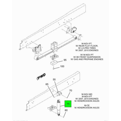 4072183C1 Navistar International | Shock Absorber | Source One Parts Center