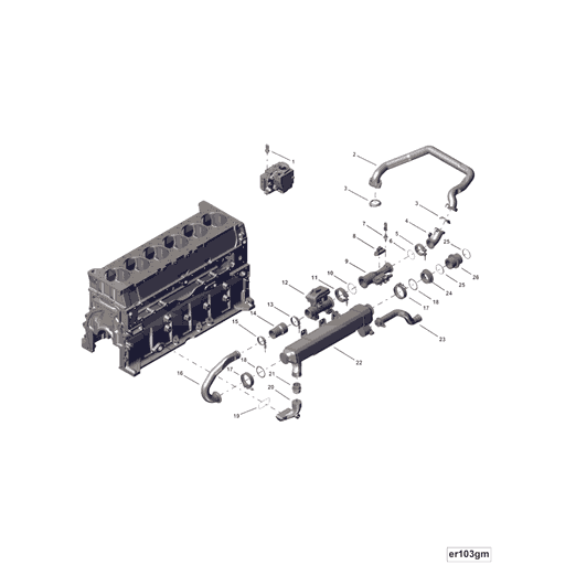 4376143 Cummins | Exhaust Recirculation Cooler Kit | Source One Parts ...