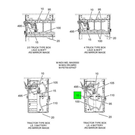 3858401C91 Navistar International | Battery Interconnect Cable Sealed ...