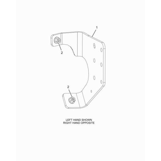 4157953C1 Navistar International | Left-Hand Bumper Mounting Support 4 ...