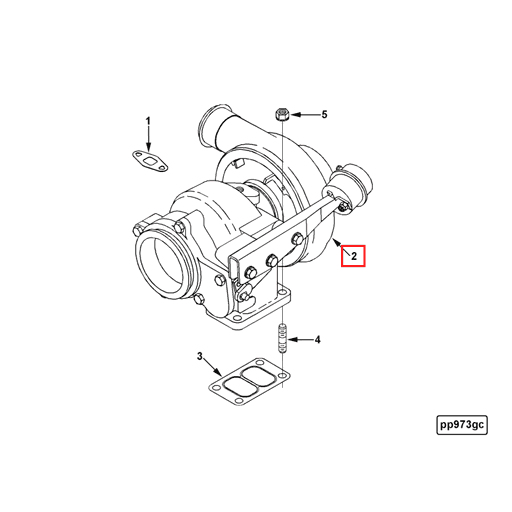 3533010 Cummins | Exchanger 40 Heat Wastegate Turbocharger | Source One ...