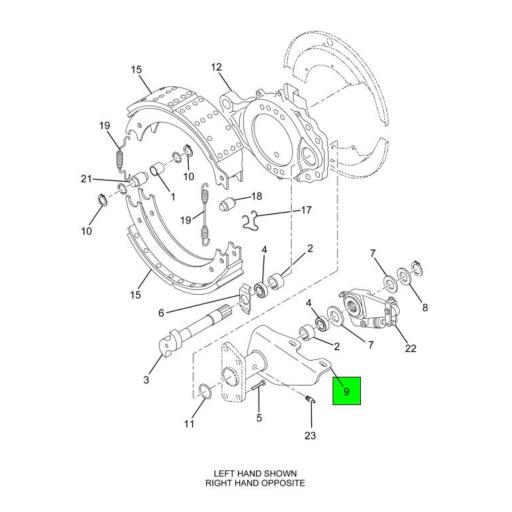 2512123C91 Navistar International | Brake Camshaft Chamber Bracket ...