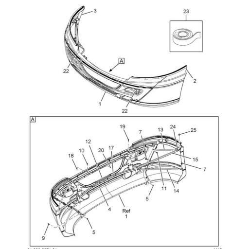 4073858C91 Navistar International | BUMPER FRAME ASSEMBLY MOLDINGS INCH ...