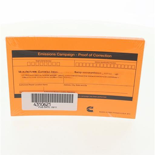 4310621CUM Kenworth | Proof Of Correction Certificate | Source One ...