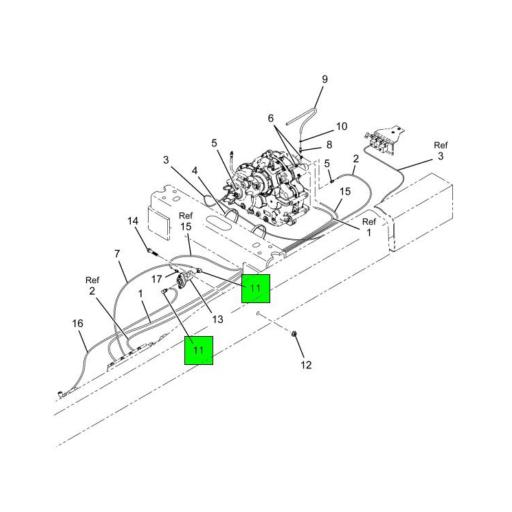 2017513C2 Navistar International | 90-Degree Elbow 3/8 in MPT x 1/4 in ...