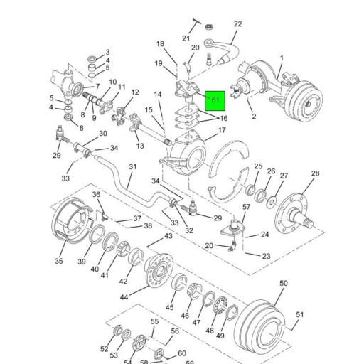 1699204C1 Navistar International | Lower Steering Knuckle Cap | Source ...