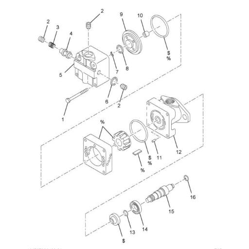 1663757C91 Navistar International | Power Steering Gear Seal Kit ...
