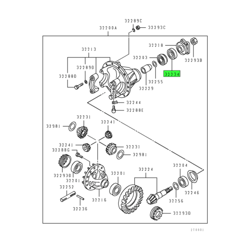 MH034213 Mitsubishi FUSO | Front Differential Drive Pinion Oil Seal ...