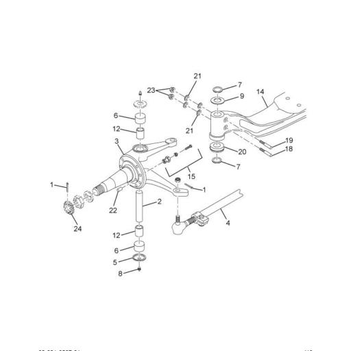 3743945C91 Navistar International | Front Axle Dana 02AGC 14000 lb ...