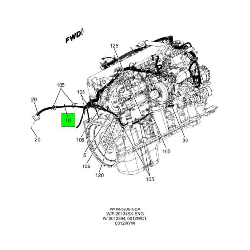 6113145C91 Navistar International | Cable Assembly Y-Cord Engine Block ...
