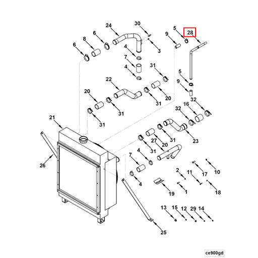 3396243 Cummins | Radiator Fill Tube | Source One Parts Center