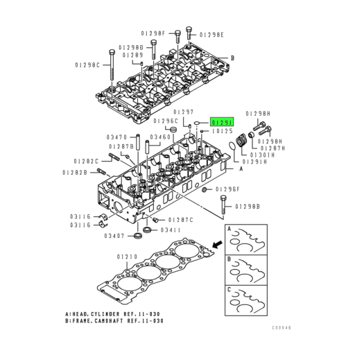 ME223236 Mitsubishi FUSO | Cylinder Head O-Ring | Source One Parts Center