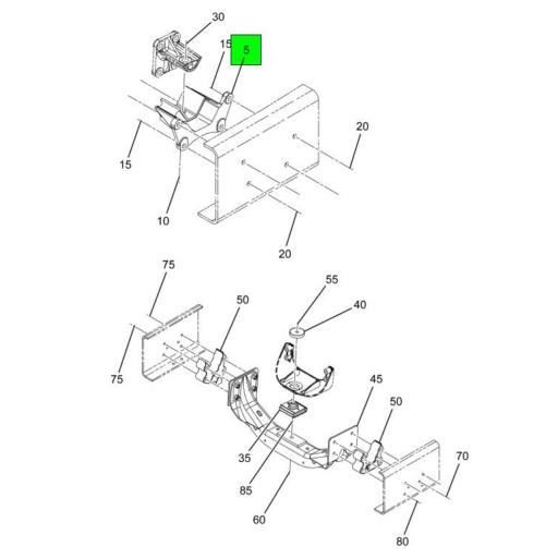 3542589C1 Navistar International | Rear Engine Mount Insulator | Source ...
