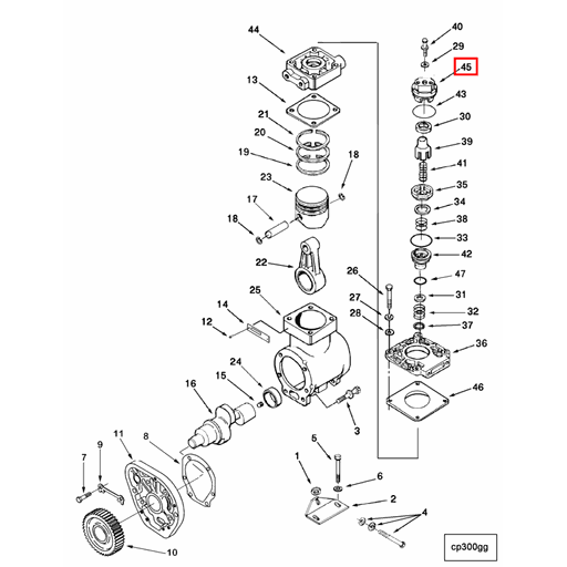 185847 Cummins | Unloading Valve Body | Source One Parts Center