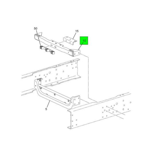 3554724C5 Navistar International | Crossmember Front Upper | Source One ...
