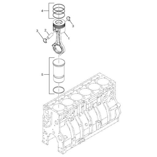 1876102C92 Navistar International | Piston Sleeve and Ring Kit I326 ...