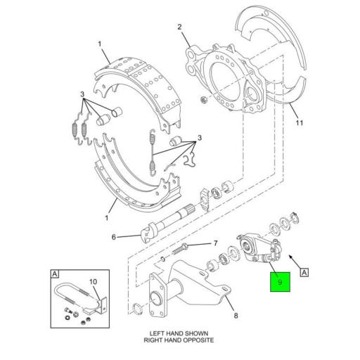 HAL40010086 Navistar International | Brake Slack Adjuster with Bracket ...