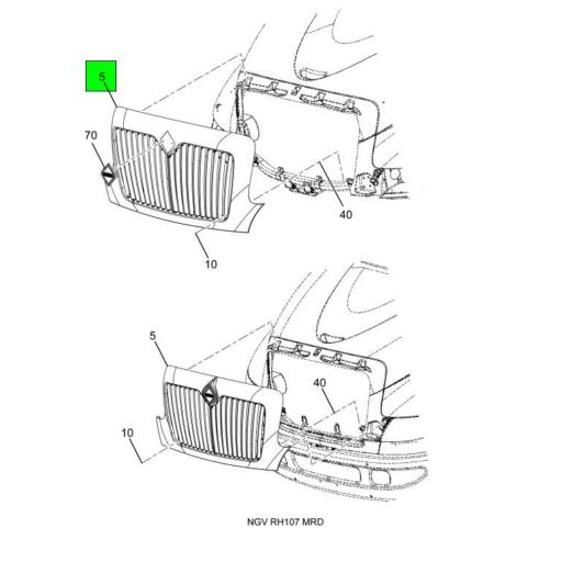 4048339C92 Navistar International | Front Grille Assembly with Bug ...