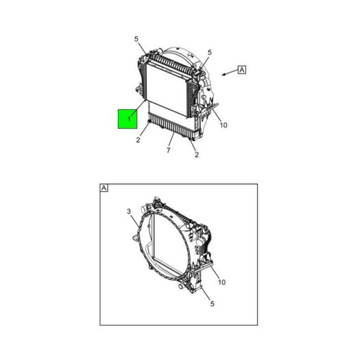2522483C91 Navistar International | Charge Air Cooler with Compressor ...