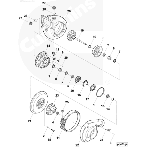 2882093 Cummins | hx80 Turbocharger | Source One Parts Center