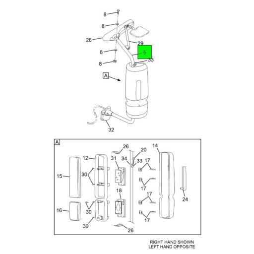 2590983C1 Navistar International | Left-Hand Mirror Mounting Bracket ...