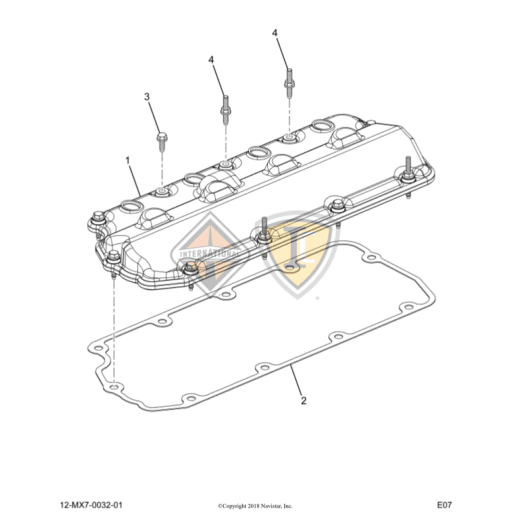 2511365C91 Navistar International | KIT VALVE COVER W/GASKET RLEFT ...