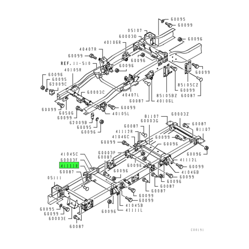 MB133334 Mitsubishi FUSO | Rear Suspension Spring Front Left-Hand ...